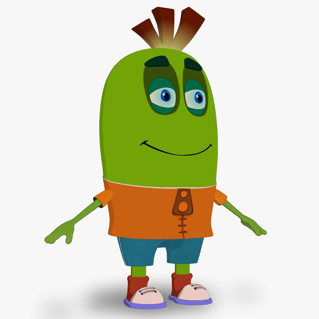 Low-poly Non Rigged Bean 3d Model