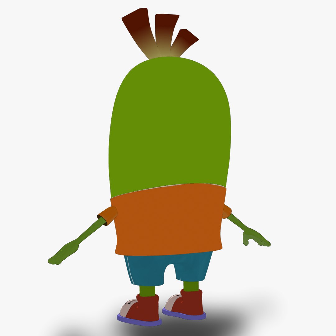 Low-poly Non Rigged Bean 3d Model