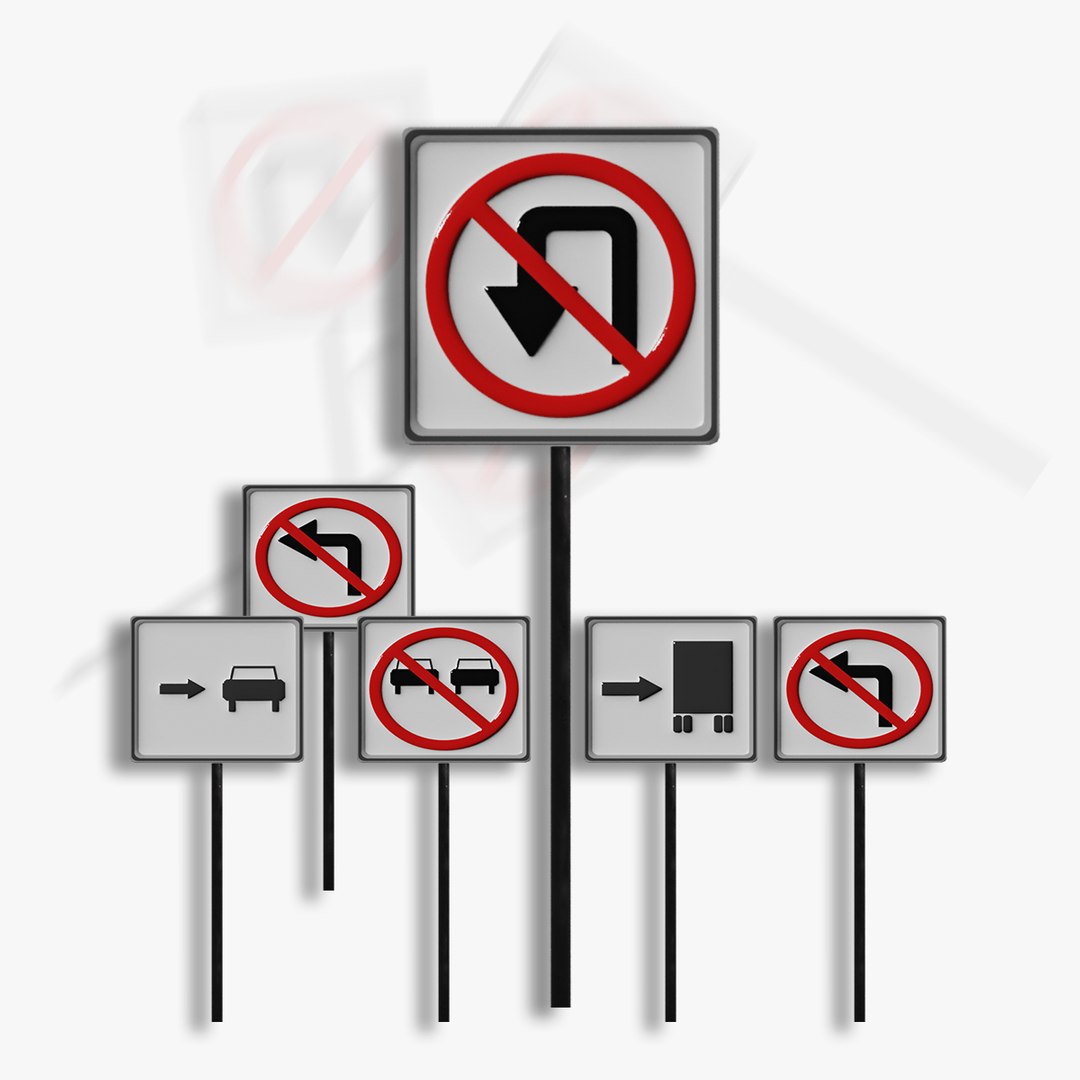 Free Basic Traffic Signs Lot 02 Spanish 3D Model - TurboSquid 2370420
