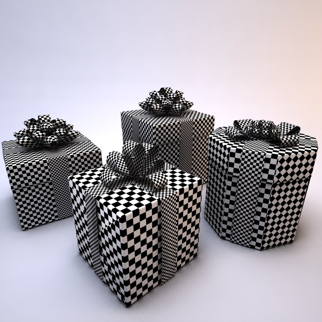 3d Model Gift Boxes