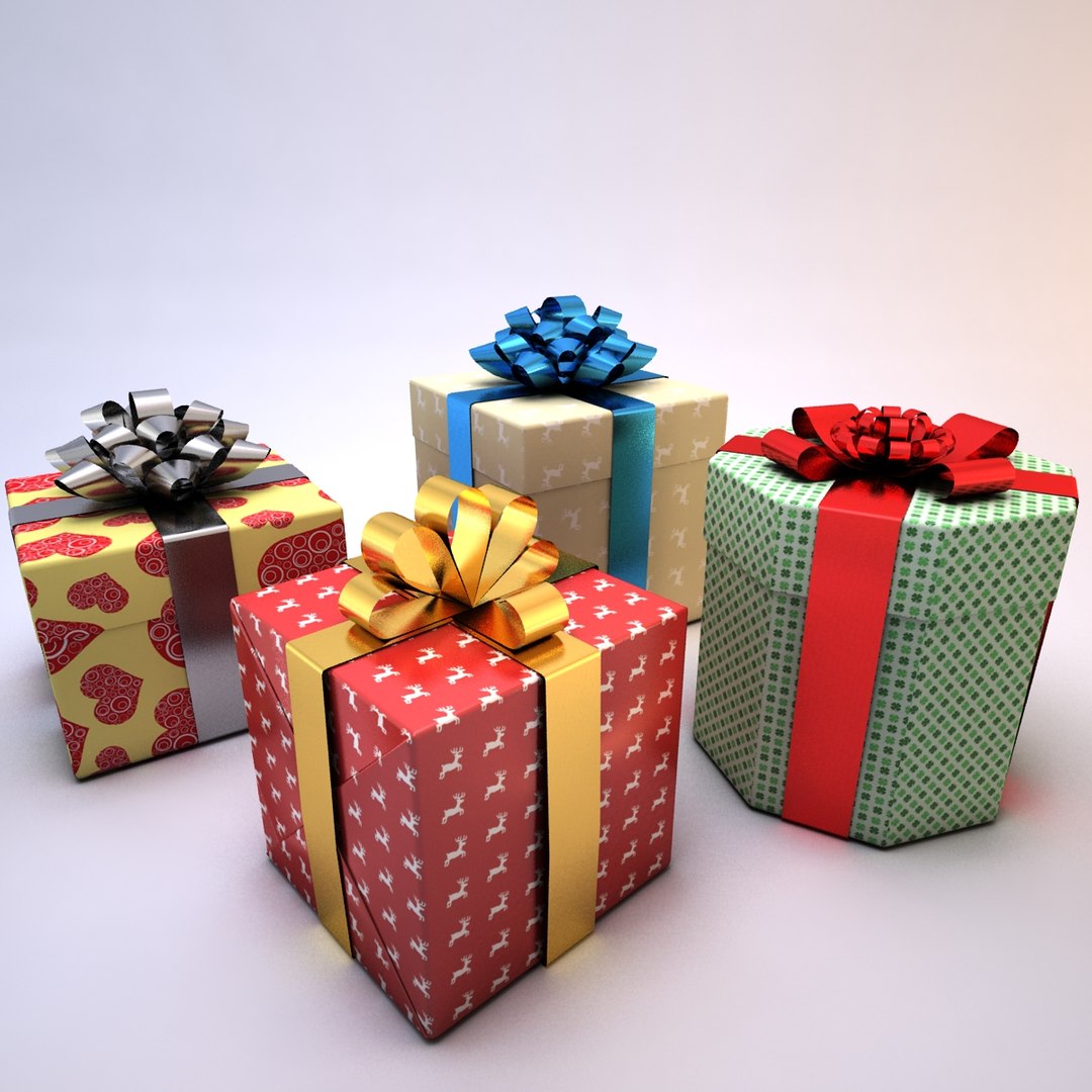 3d Model Gift Boxes
