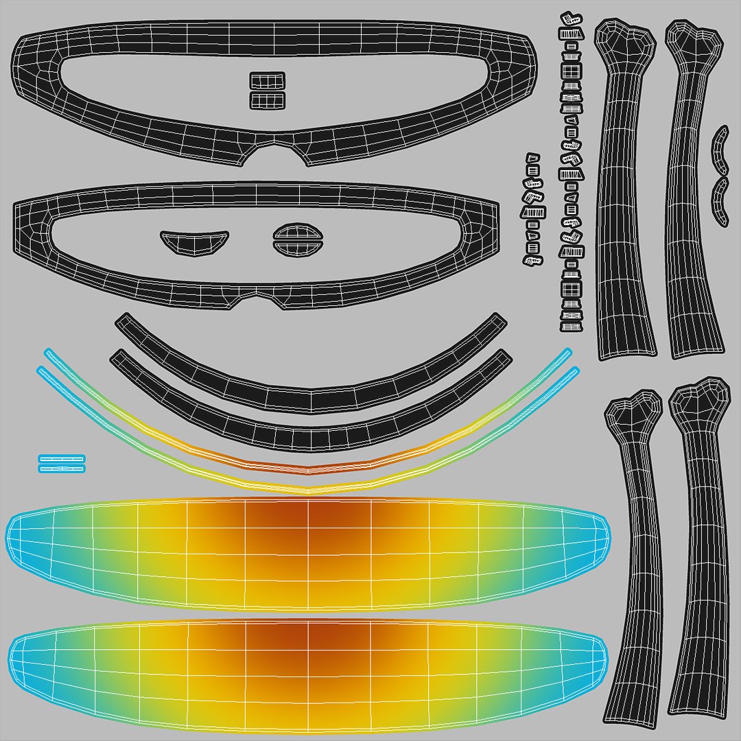 Futuristic cyclops shield sunglasses 3D model - TurboSquid 1699025