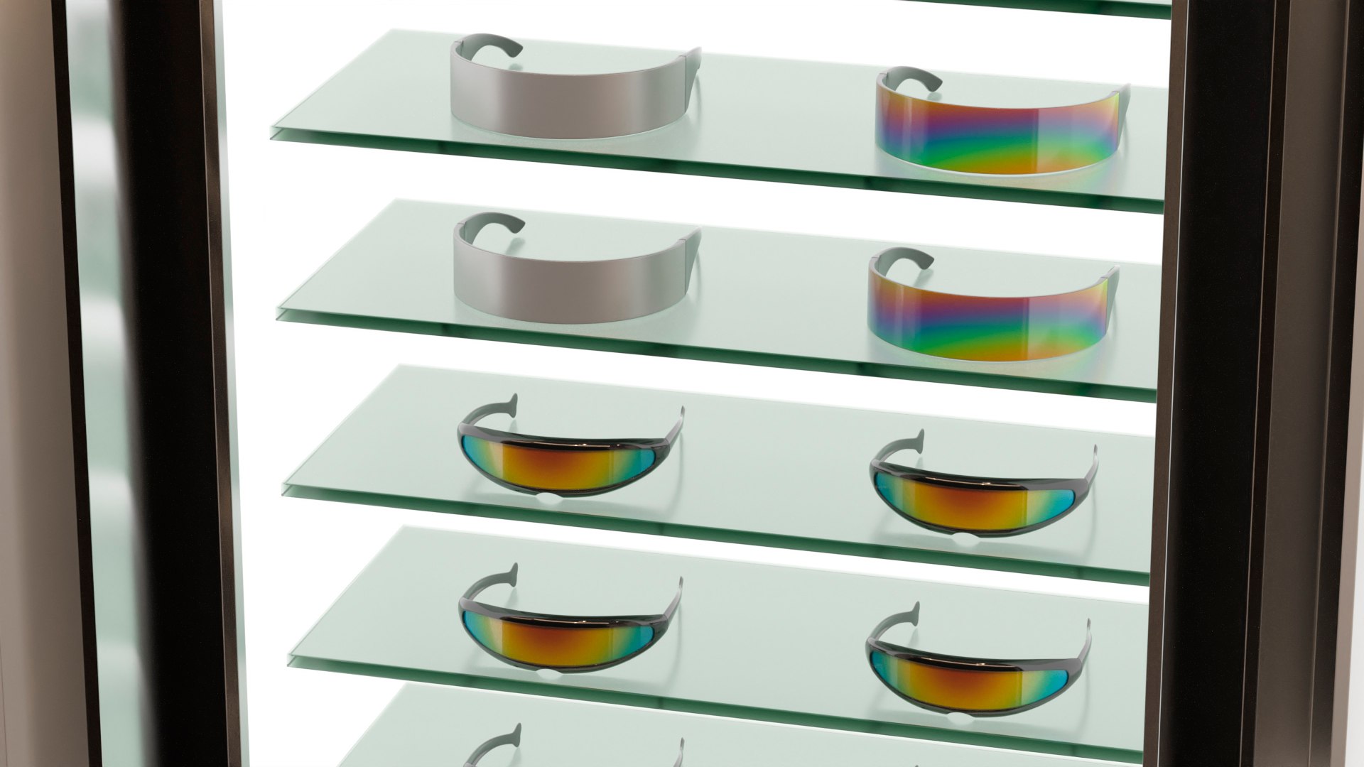 Futuristic Cyclops Shield Sunglasses 3D Model - TurboSquid 1699025