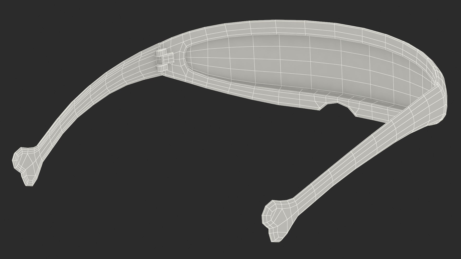 Futuristic cyclops shield sunglasses 3D model - TurboSquid 1699025