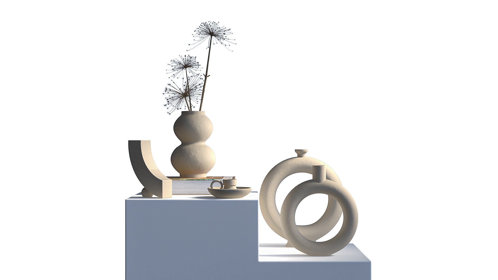 Nordic Abstract Vases Set 01 3D - TurboSquid 1813711