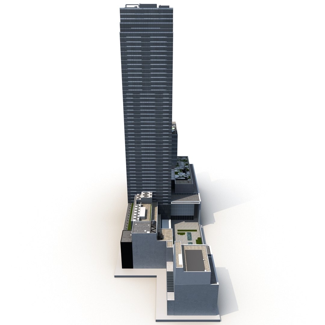 low-poly museum modern art 3d model