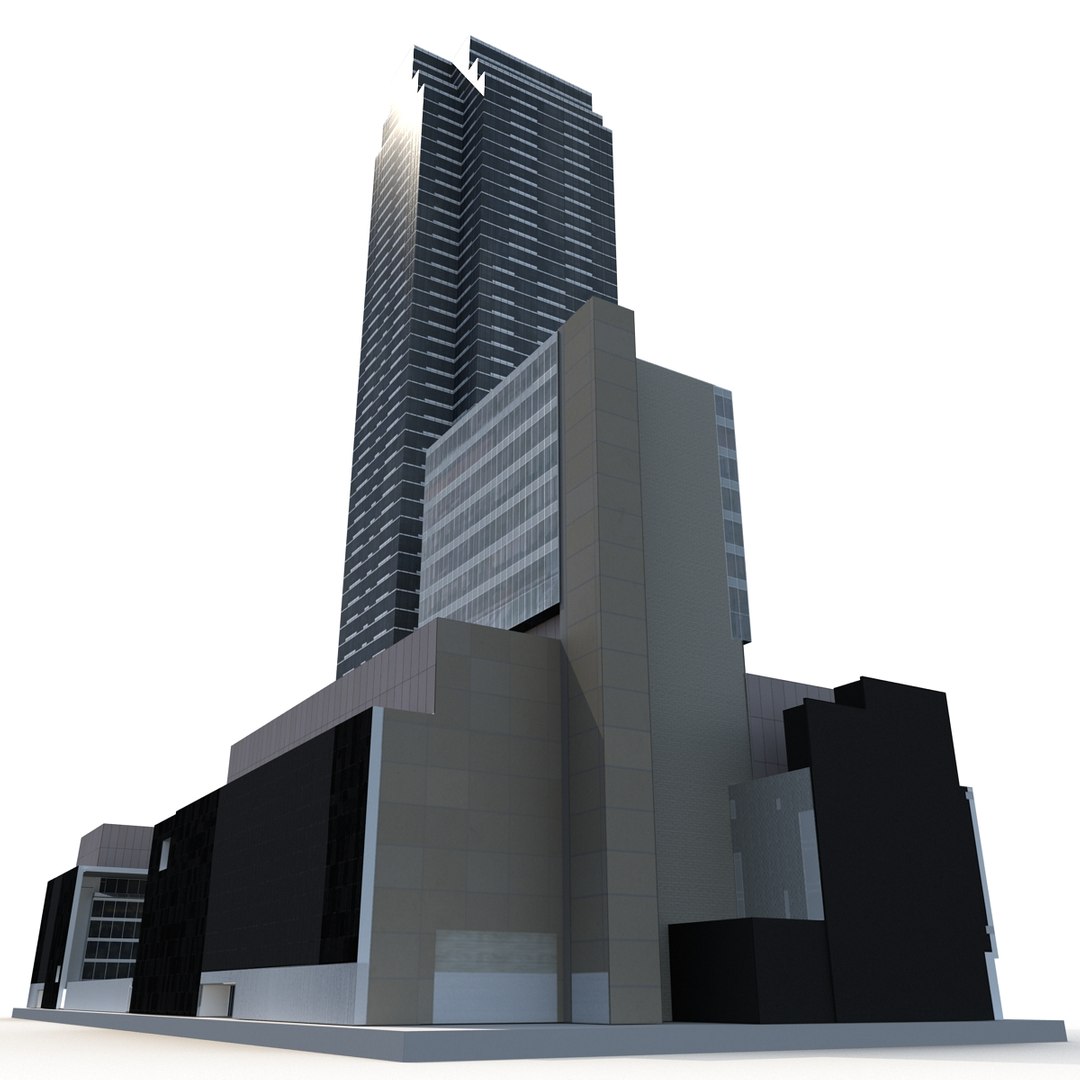 low-poly museum modern art 3d model