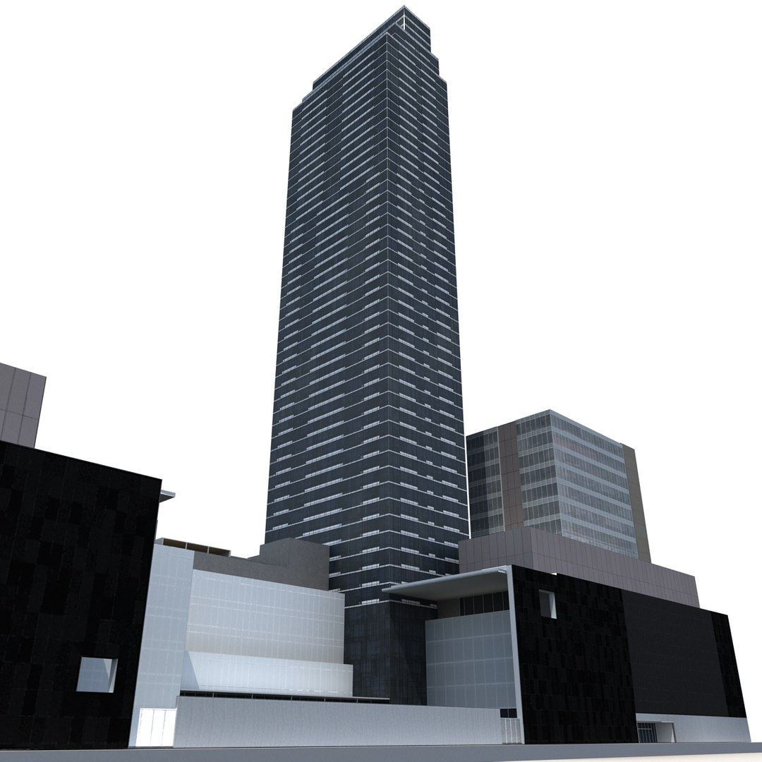 low-poly museum modern art 3d model