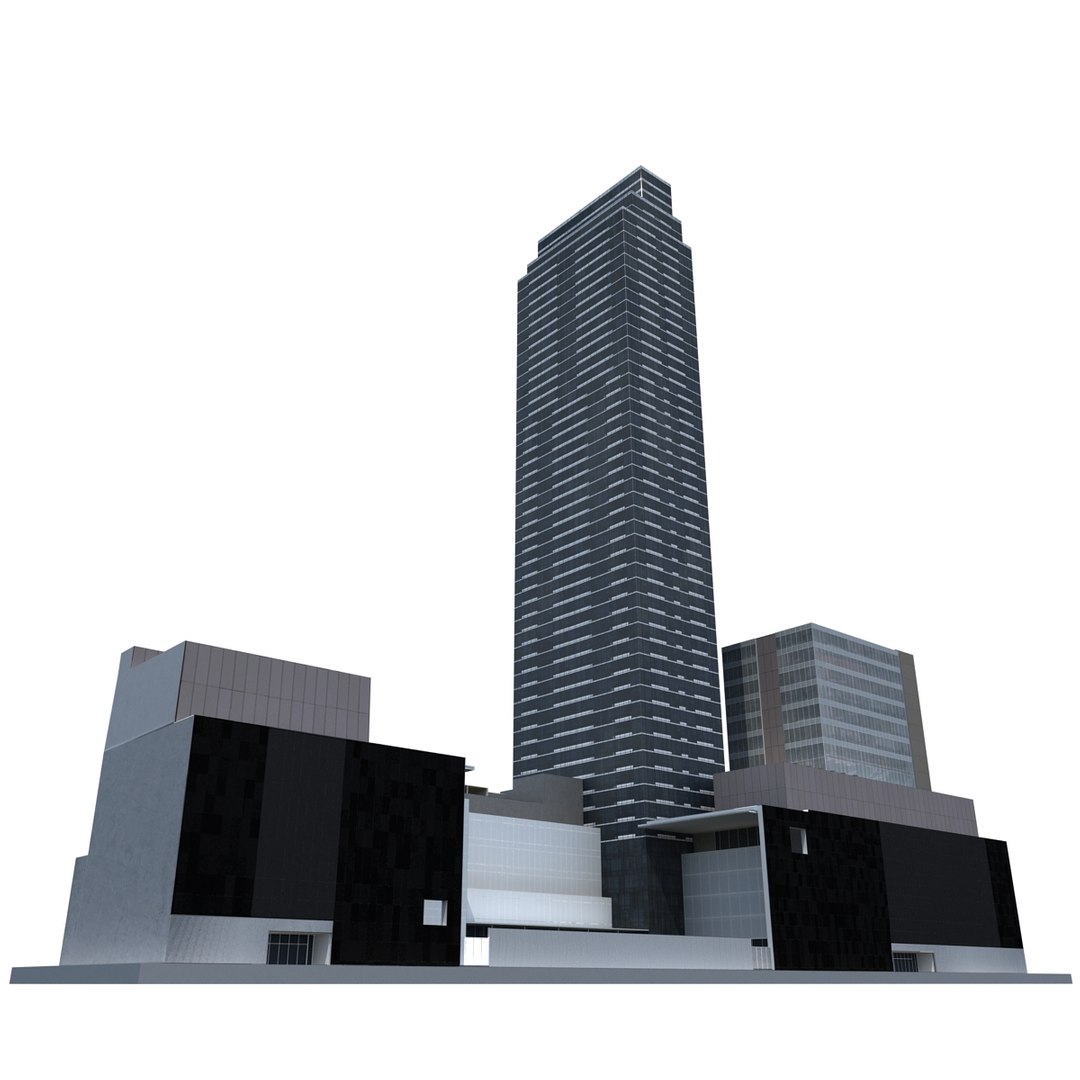 low-poly museum modern art 3d model