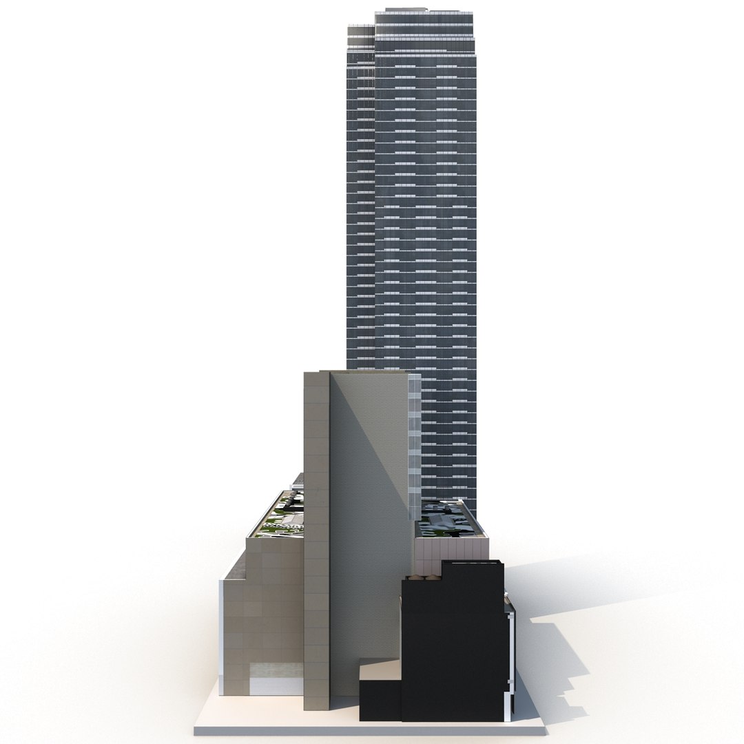 low-poly museum modern art 3d model