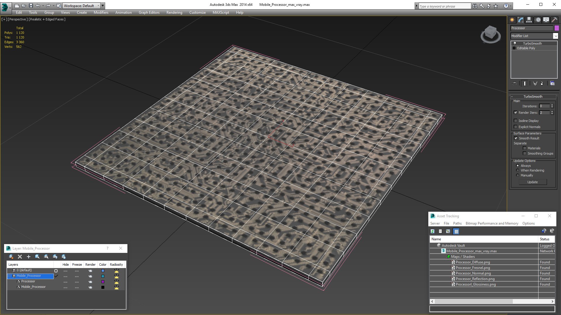 3D Model Mobile Processor - TurboSquid 1987281