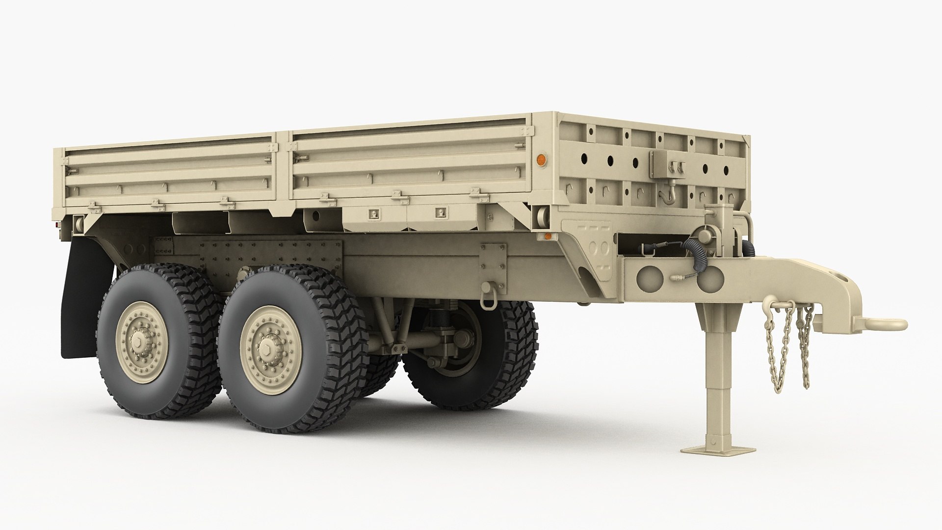 3D M1095 Trailer Vehicles Model - TurboSquid 1553256