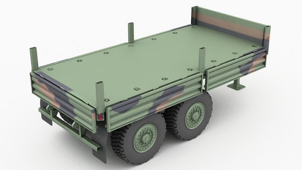 3D m1095 trailer vehicles model - TurboSquid 1553256