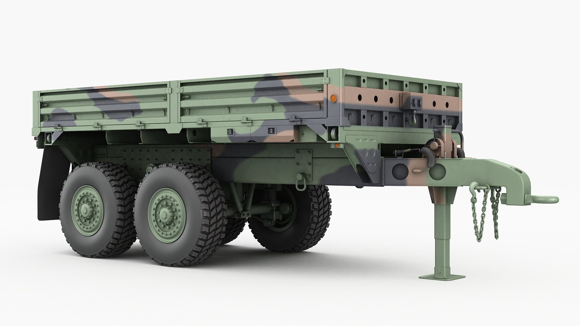 3D M1095 Trailer Vehicles Model - TurboSquid 1553256