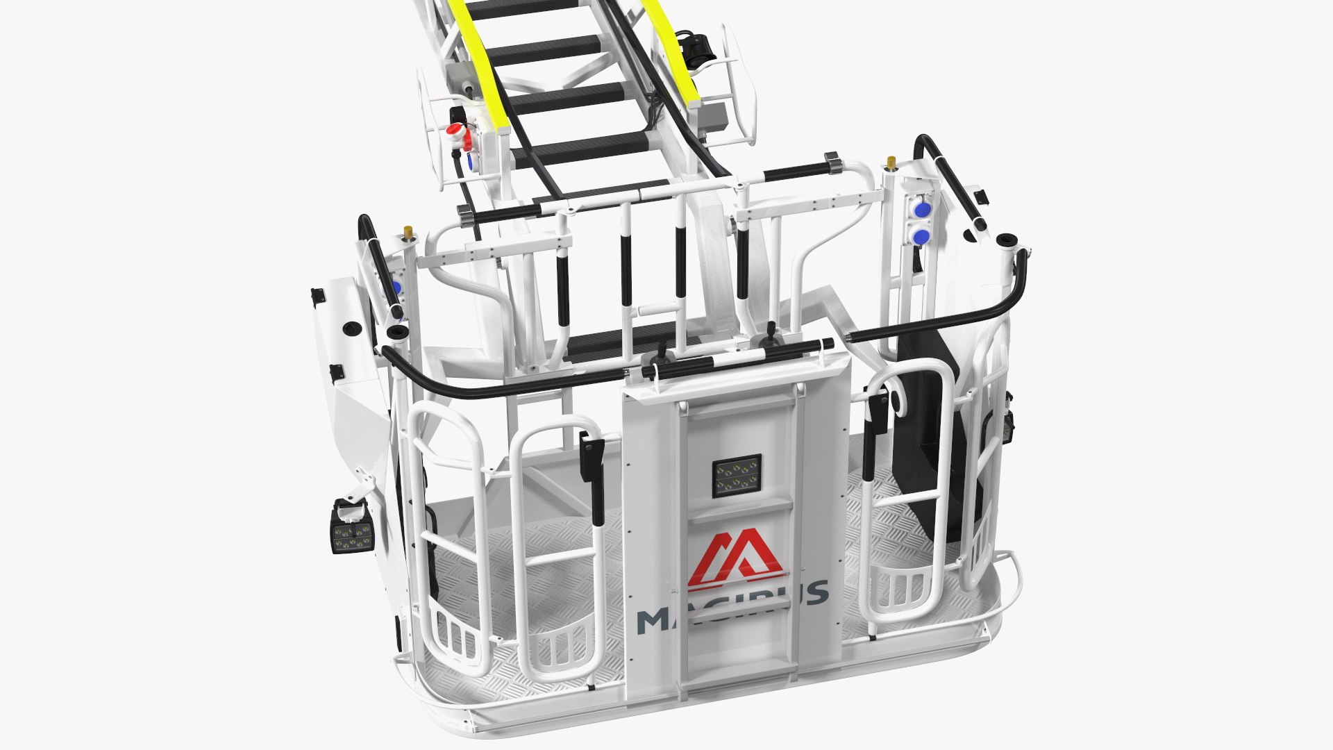 M32l turntable ladder unfolded 3D model - TurboSquid 1709584