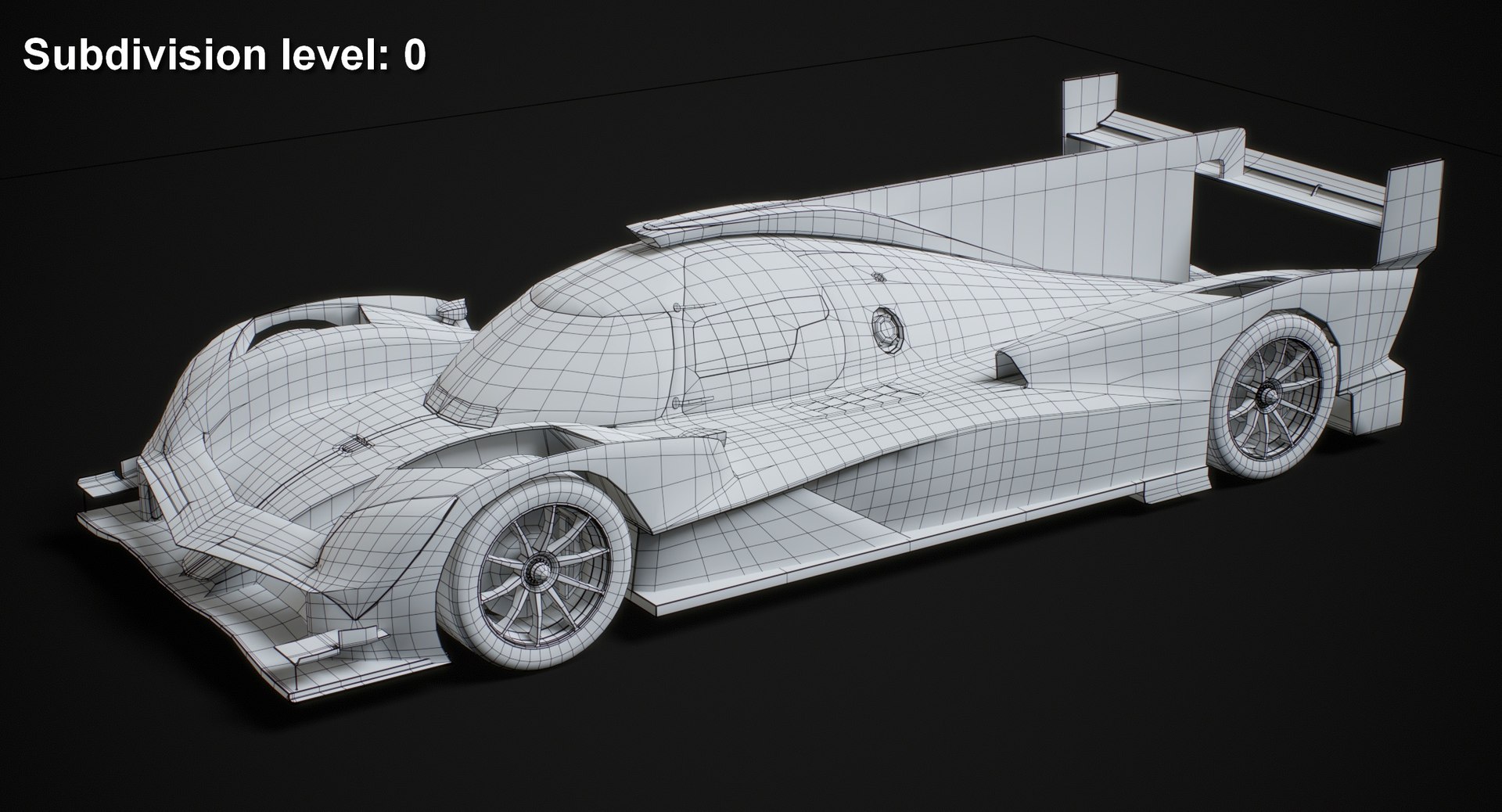 3D Acura ARX-06 LMDh Hypercar Season 2023 White Mockup - TurboSquid 2105248