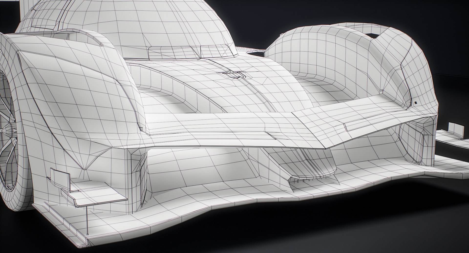 3D Acura ARX-06 LMDh Hypercar Season 2023 White Mockup - TurboSquid 2105248