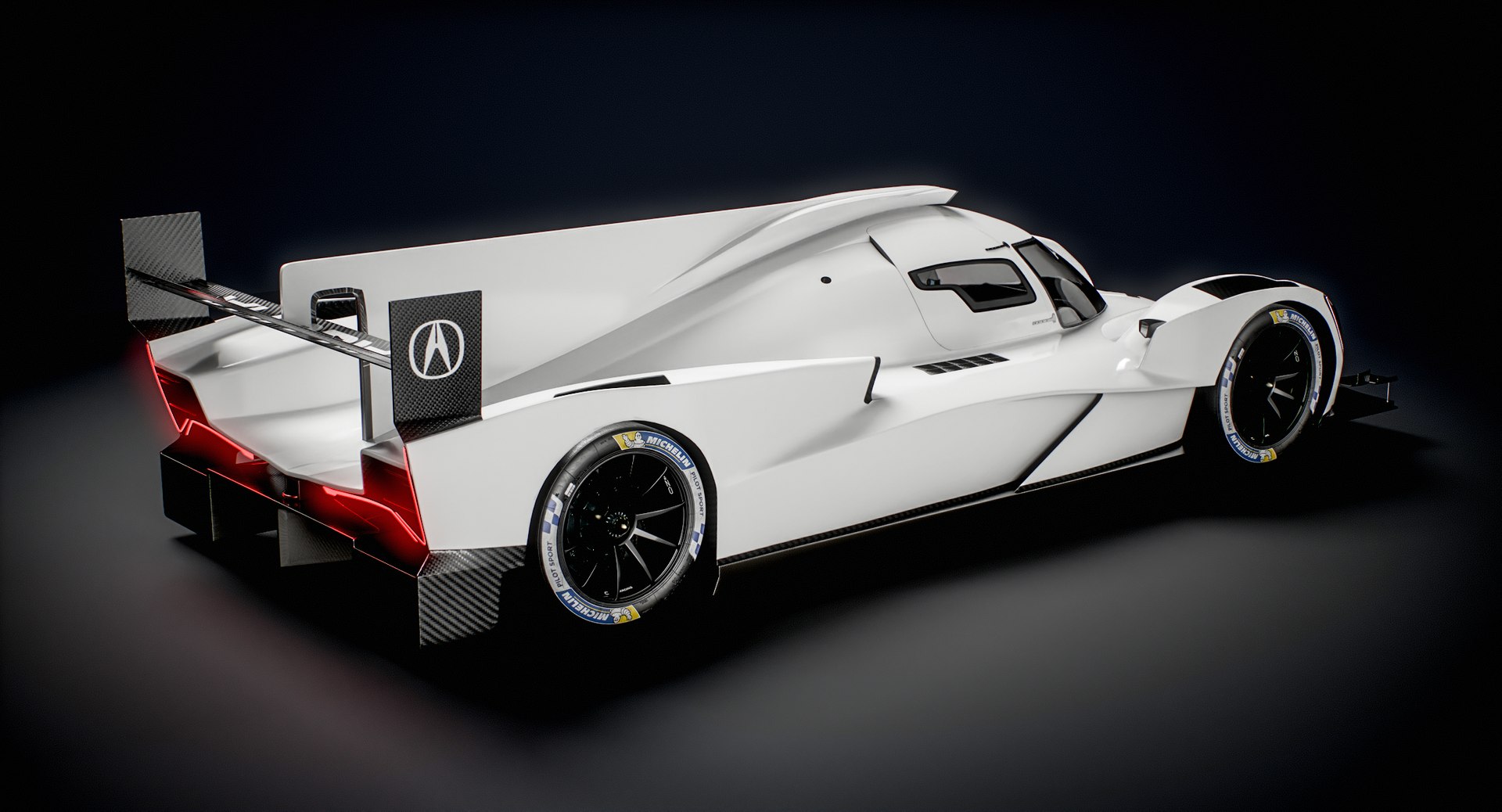3D Acura ARX-06 LMDh Hypercar Season 2023 White Mockup - TurboSquid 2105248