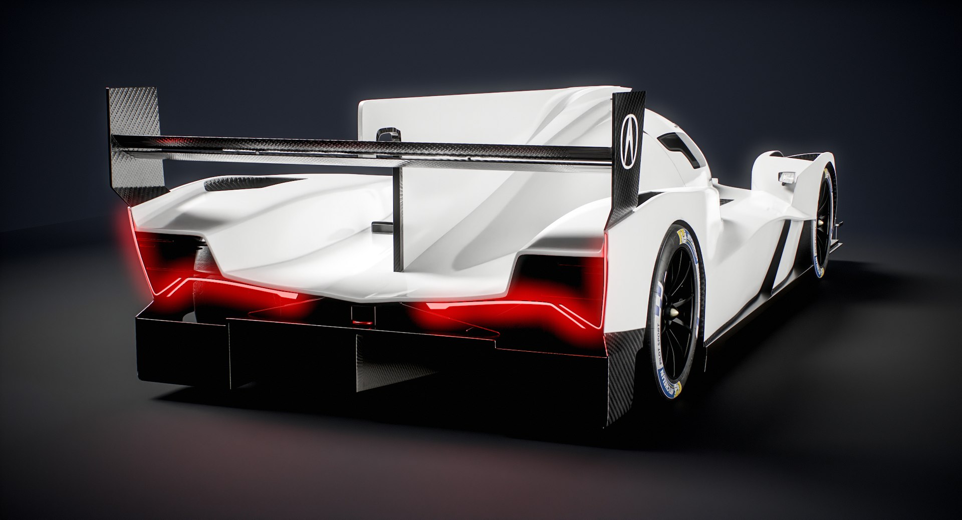 3D Acura ARX-06 LMDh Hypercar Season 2023 White Mockup - TurboSquid 2105248