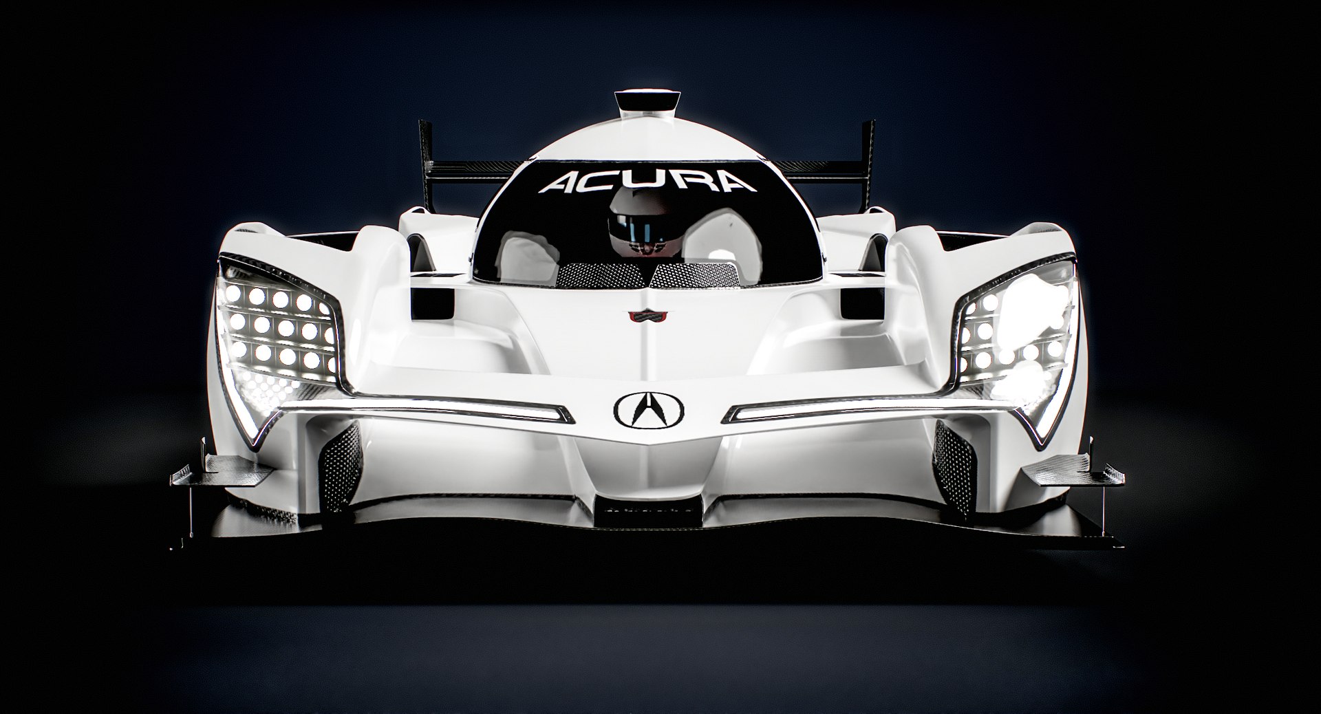 3D Acura ARX-06 LMDh Hypercar Season 2023 White Mockup - TurboSquid 2105248