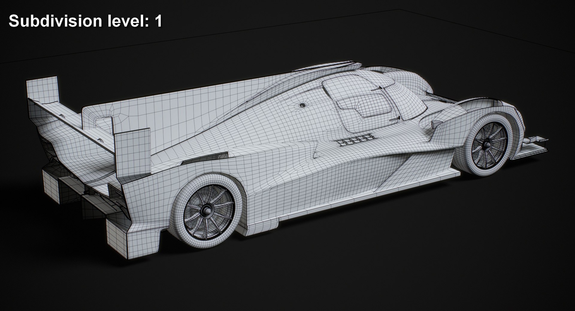 3D Acura ARX-06 LMDh Hypercar Season 2023 White Mockup - TurboSquid 2105248