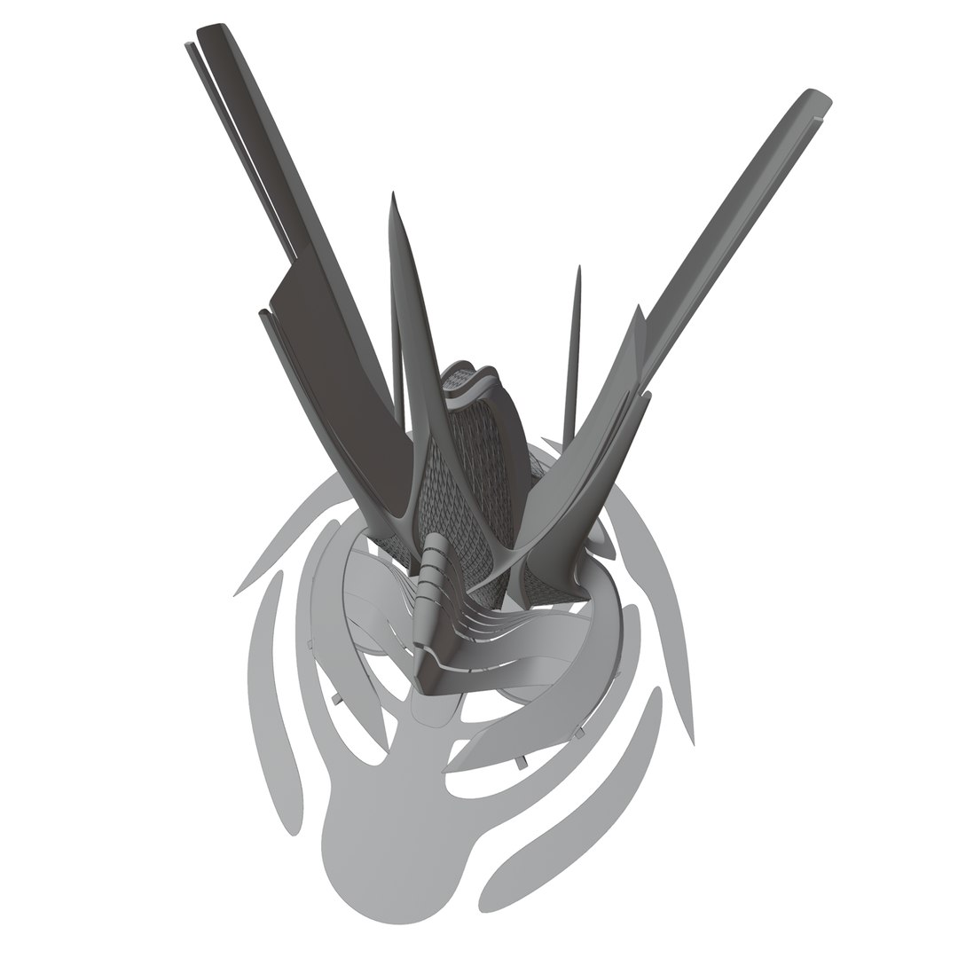 3D Future Building Futuristic Expo Center Building Sci Fi Model ...