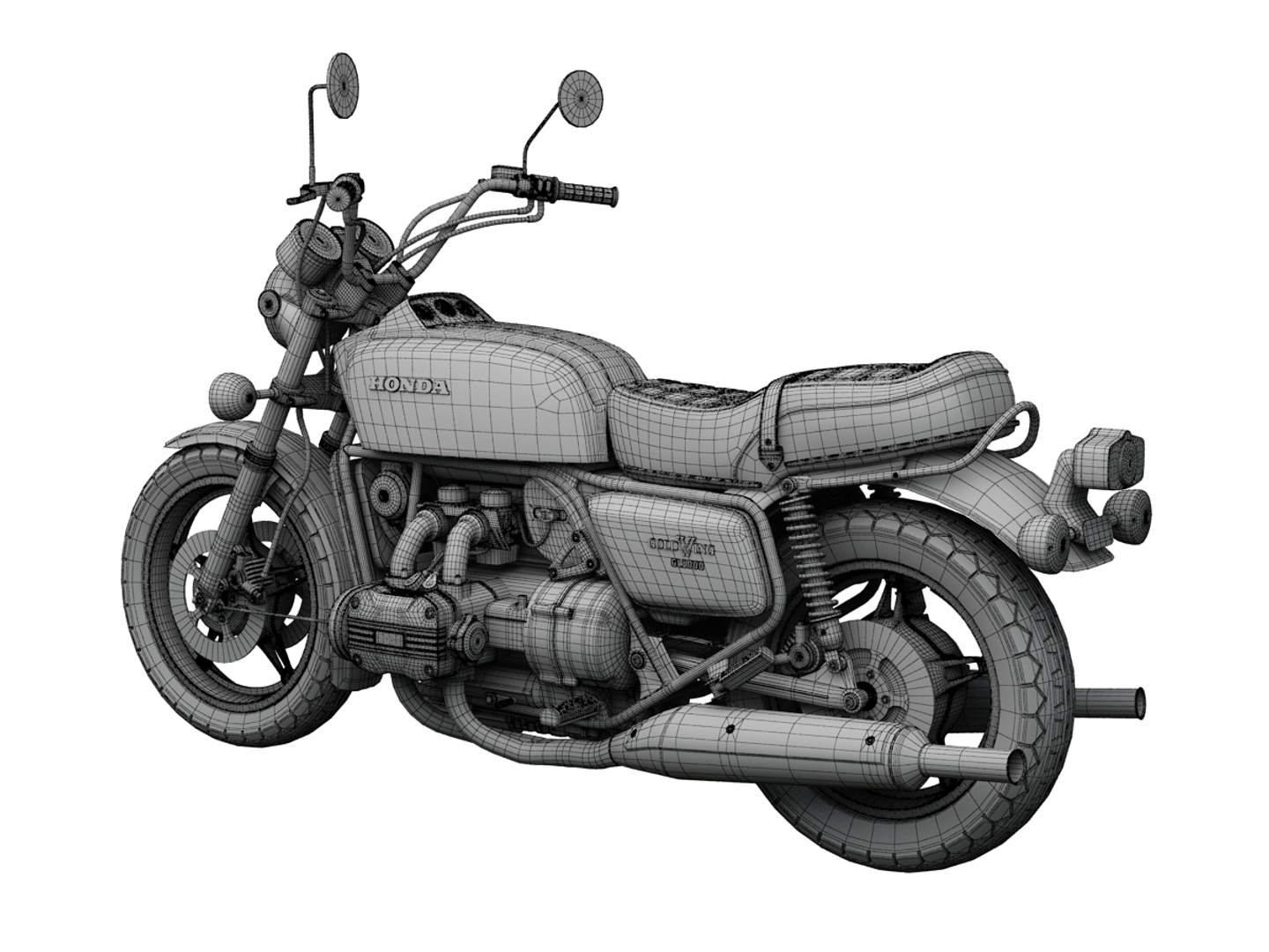 3d honda gl1000 goldwing 1978