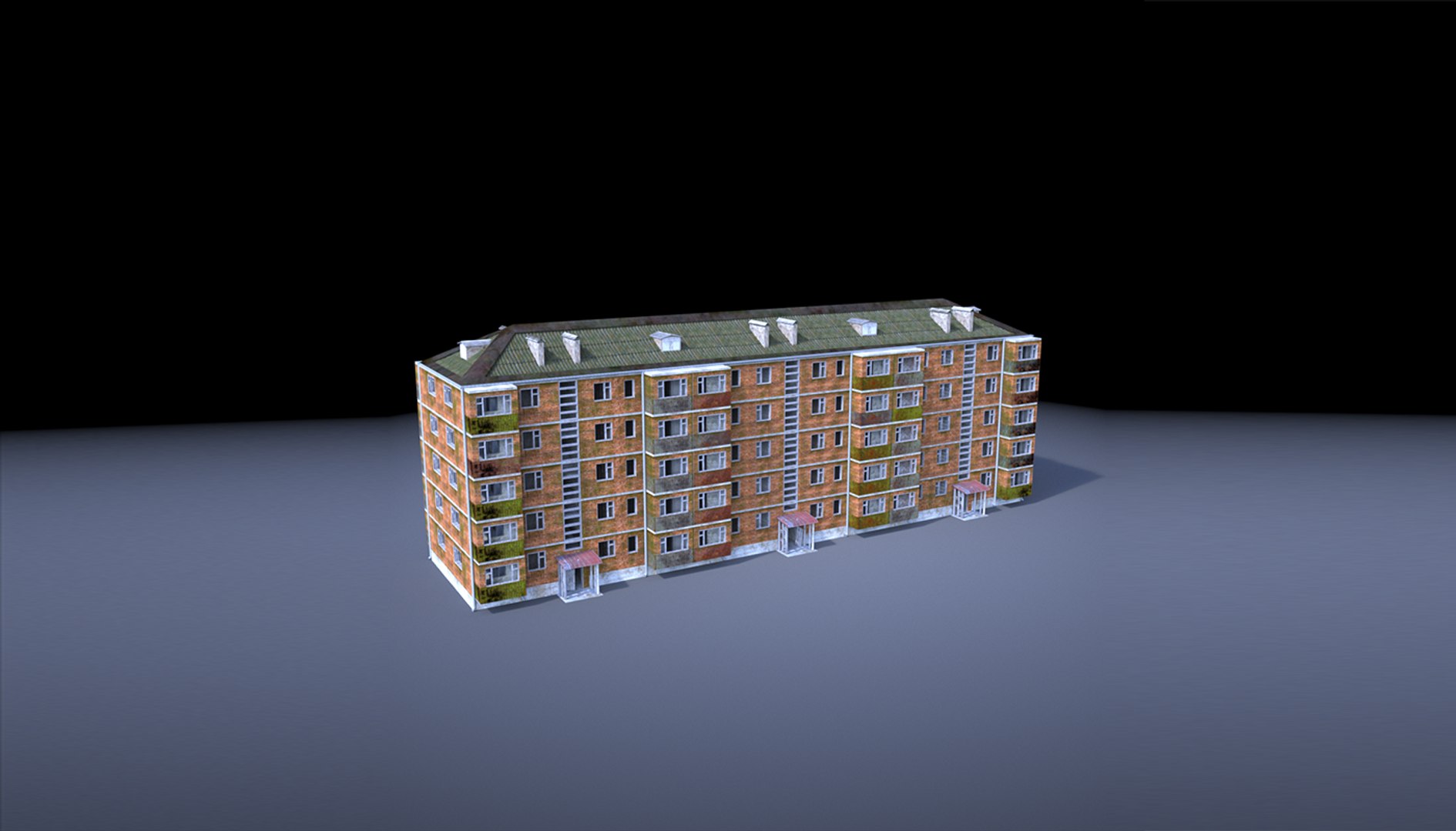 Soviet Building 3D Model - TurboSquid 1405264