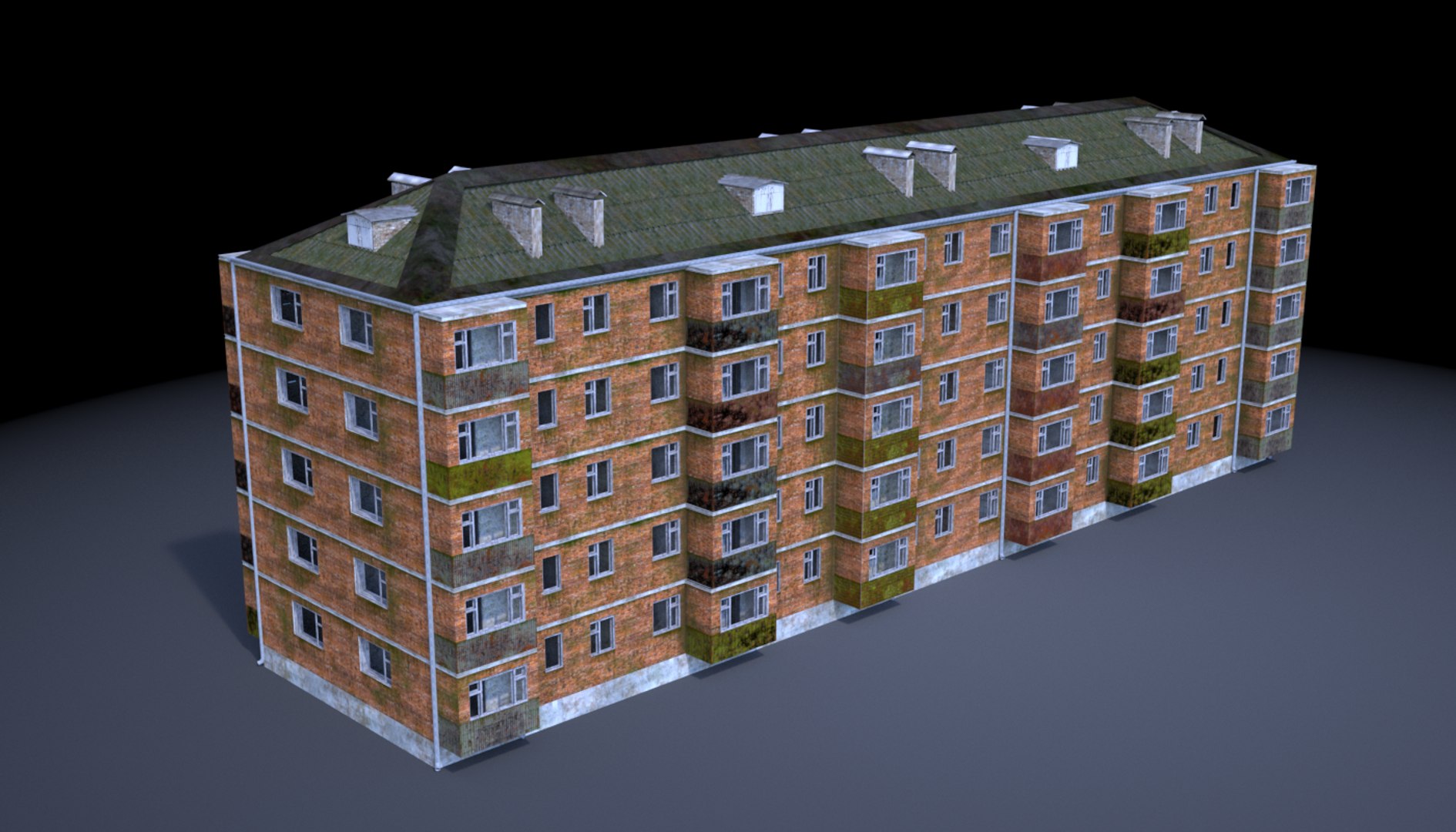 Soviet Building 3D Model - TurboSquid 1405264