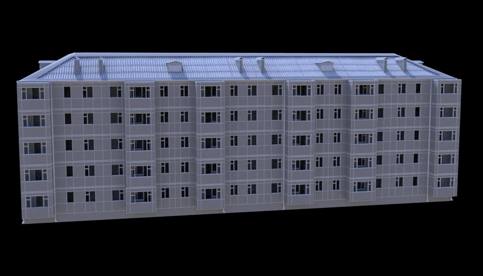 Soviet Building 3D Model - TurboSquid 1405264
