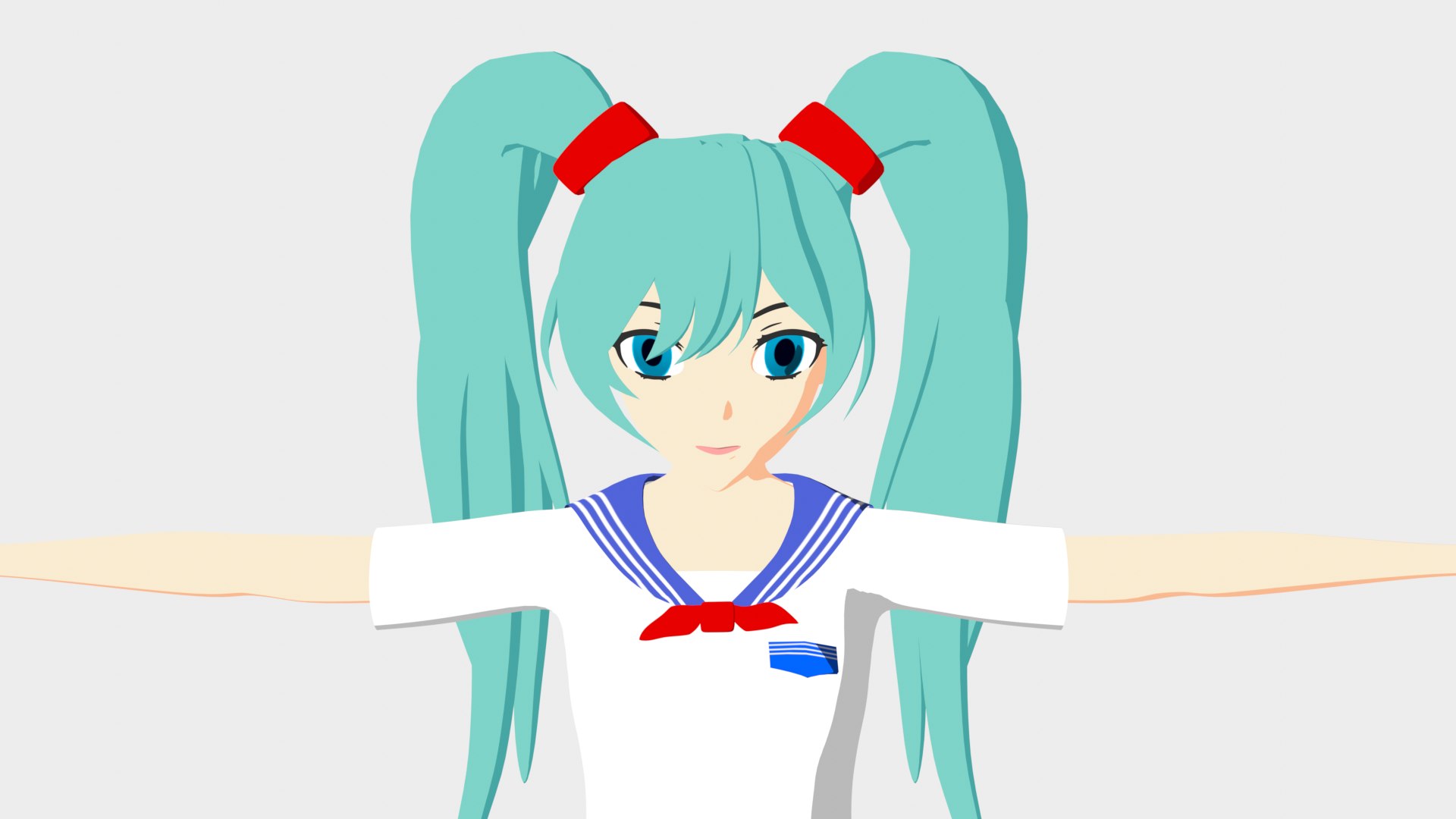 Hatsune Miku Low-poly 3D Model - TurboSquid 2211405