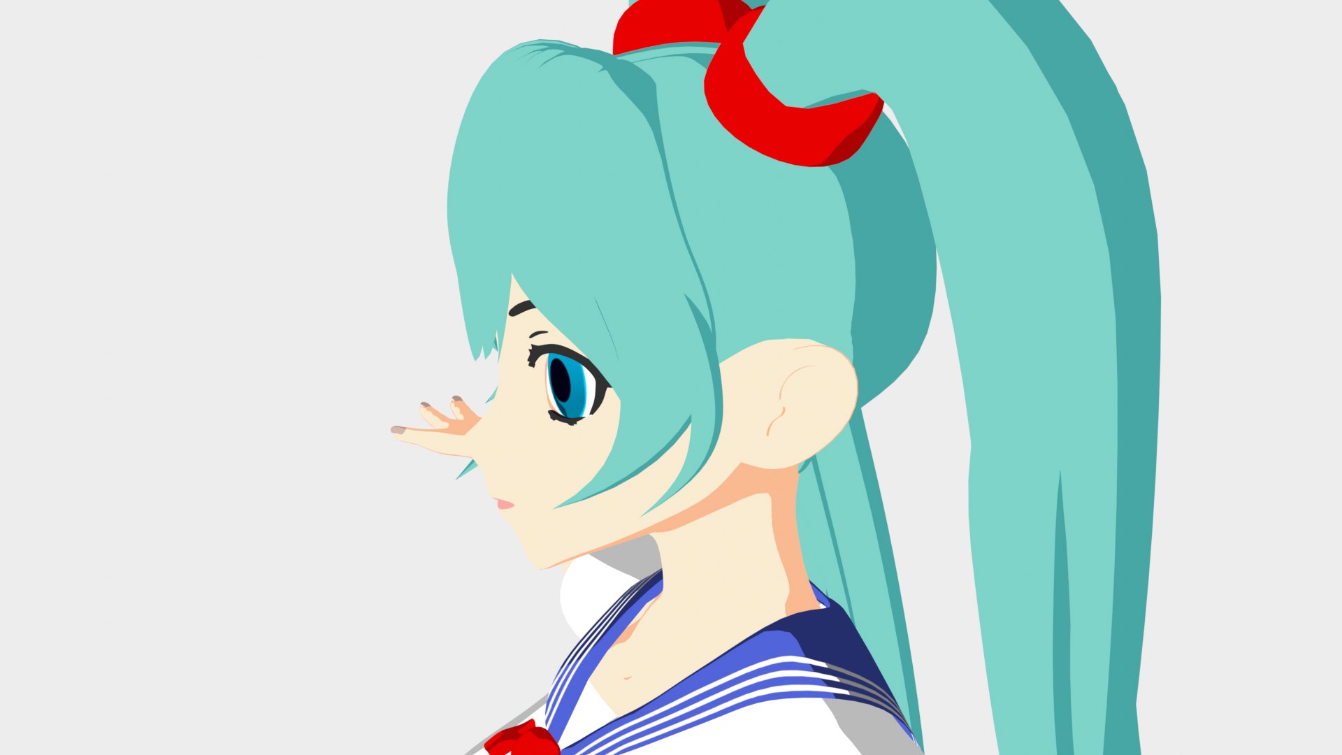 Hatsune Miku Low-poly 3D Model - TurboSquid 2211405