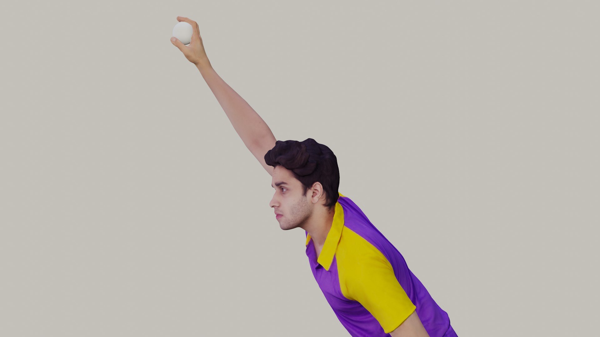 Cricketer Bowling Action 3D Model - TurboSquid 2028504