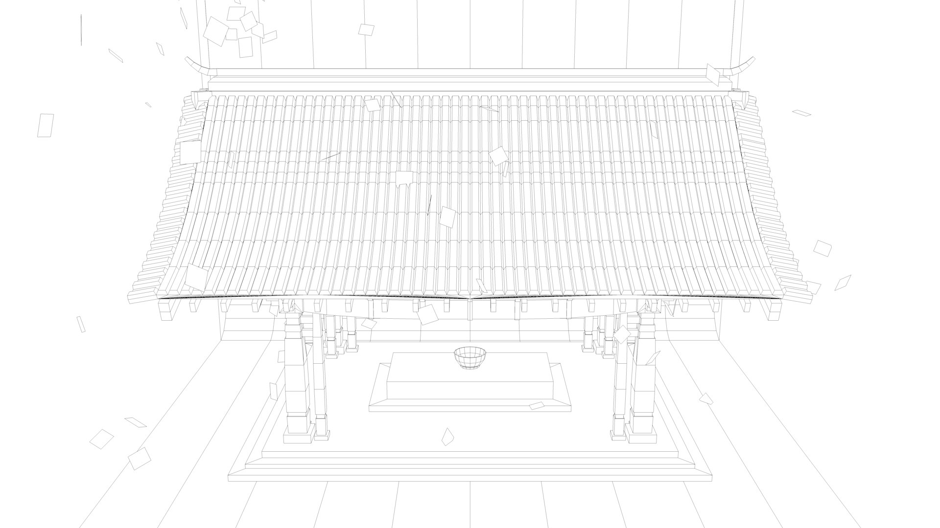 Stylized Low Poly Japanese Shrine Model - TurboSquid 2131224