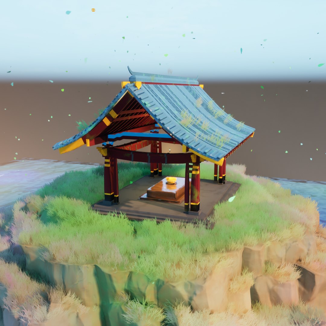 Stylized Low Poly Japanese Shrine Model - TurboSquid 2131224