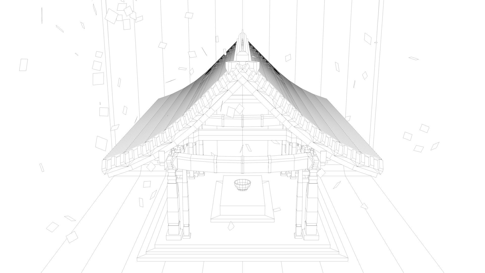 Stylized Low Poly Japanese Shrine Model - TurboSquid 2131224