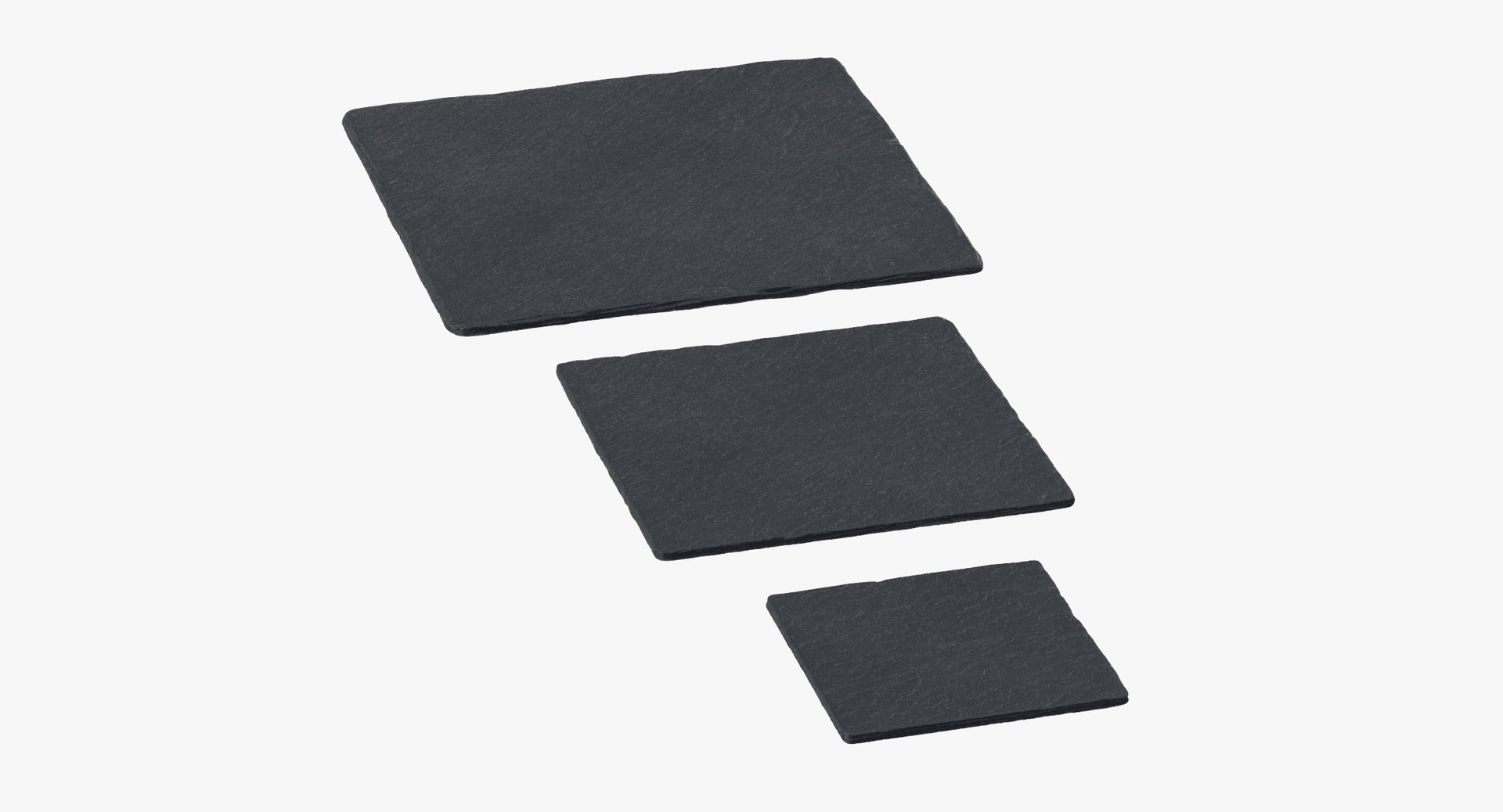 3d Model Slate Square Plates