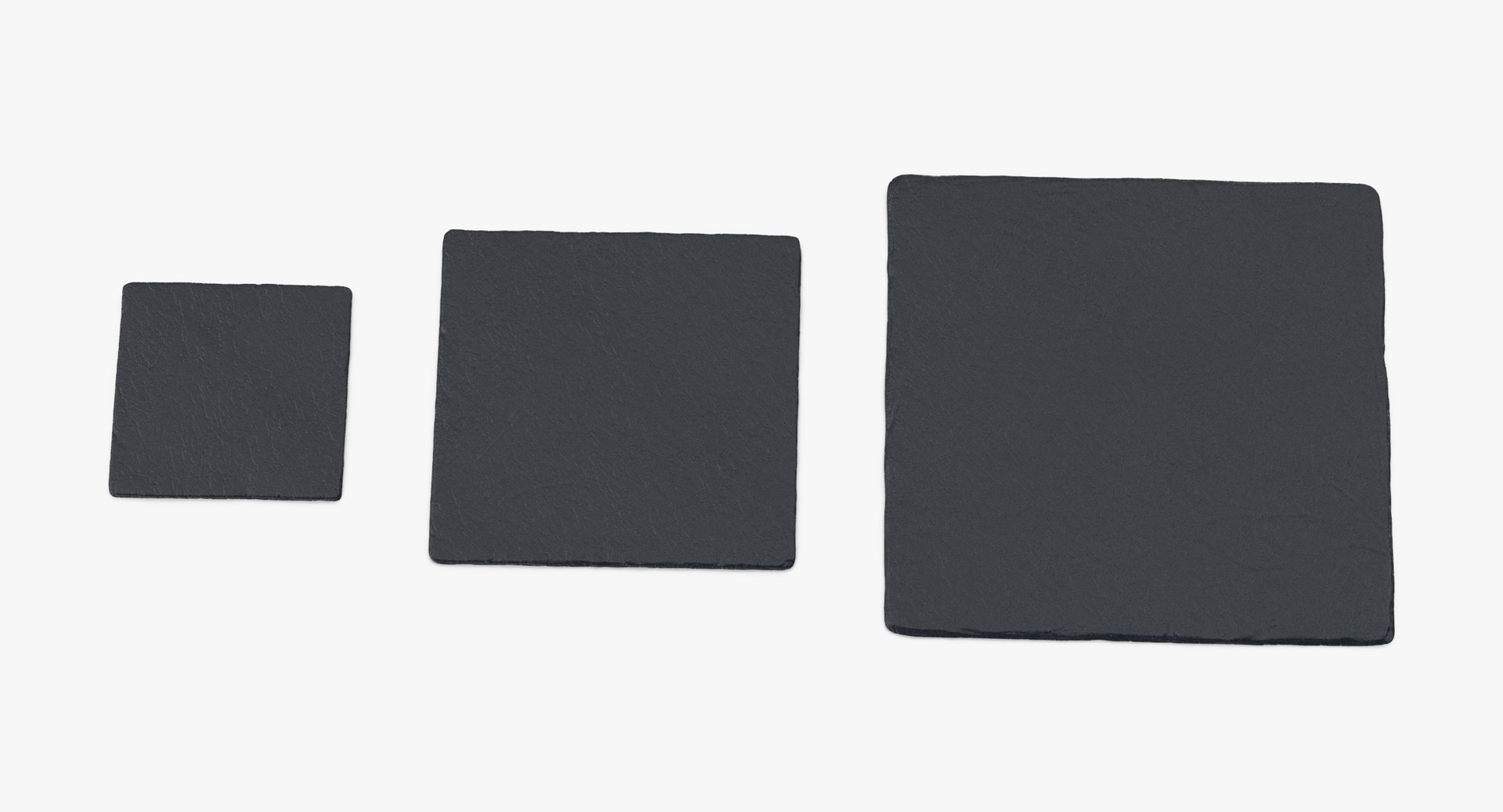 3d Model Slate Square Plates
