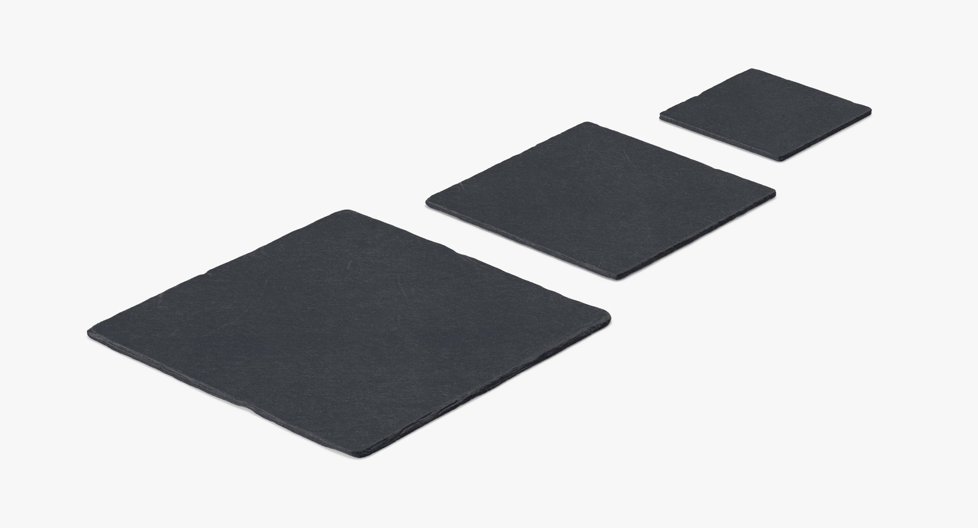 3d Model Slate Square Plates