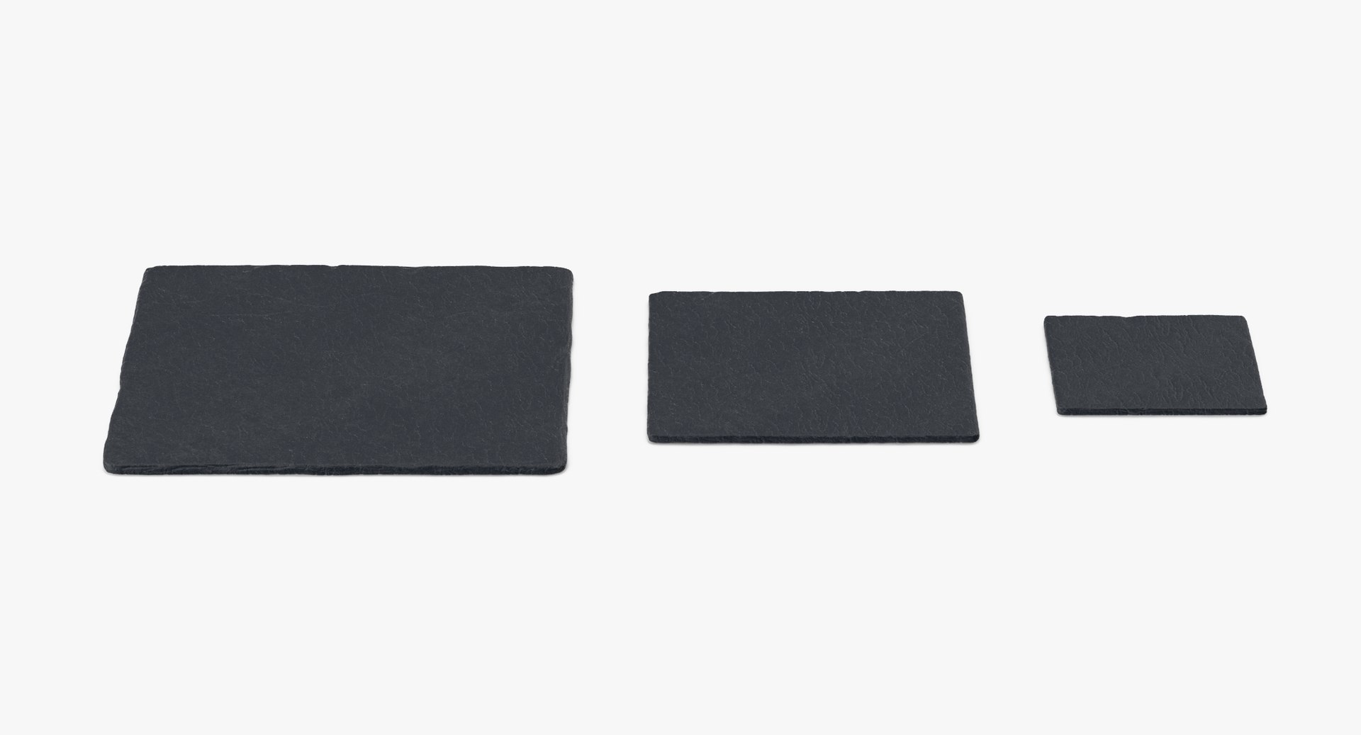 3d model slate square plates