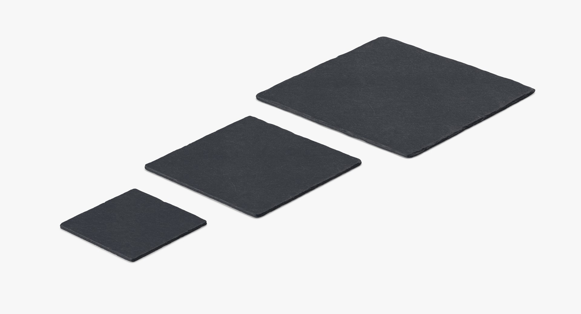 3d Model Slate Square Plates