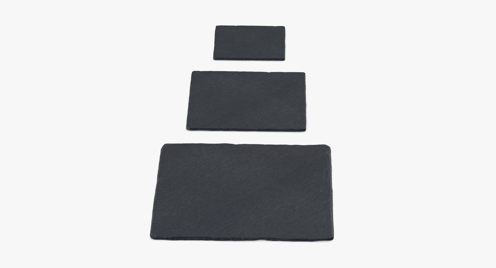 3d Model Slate Square Plates