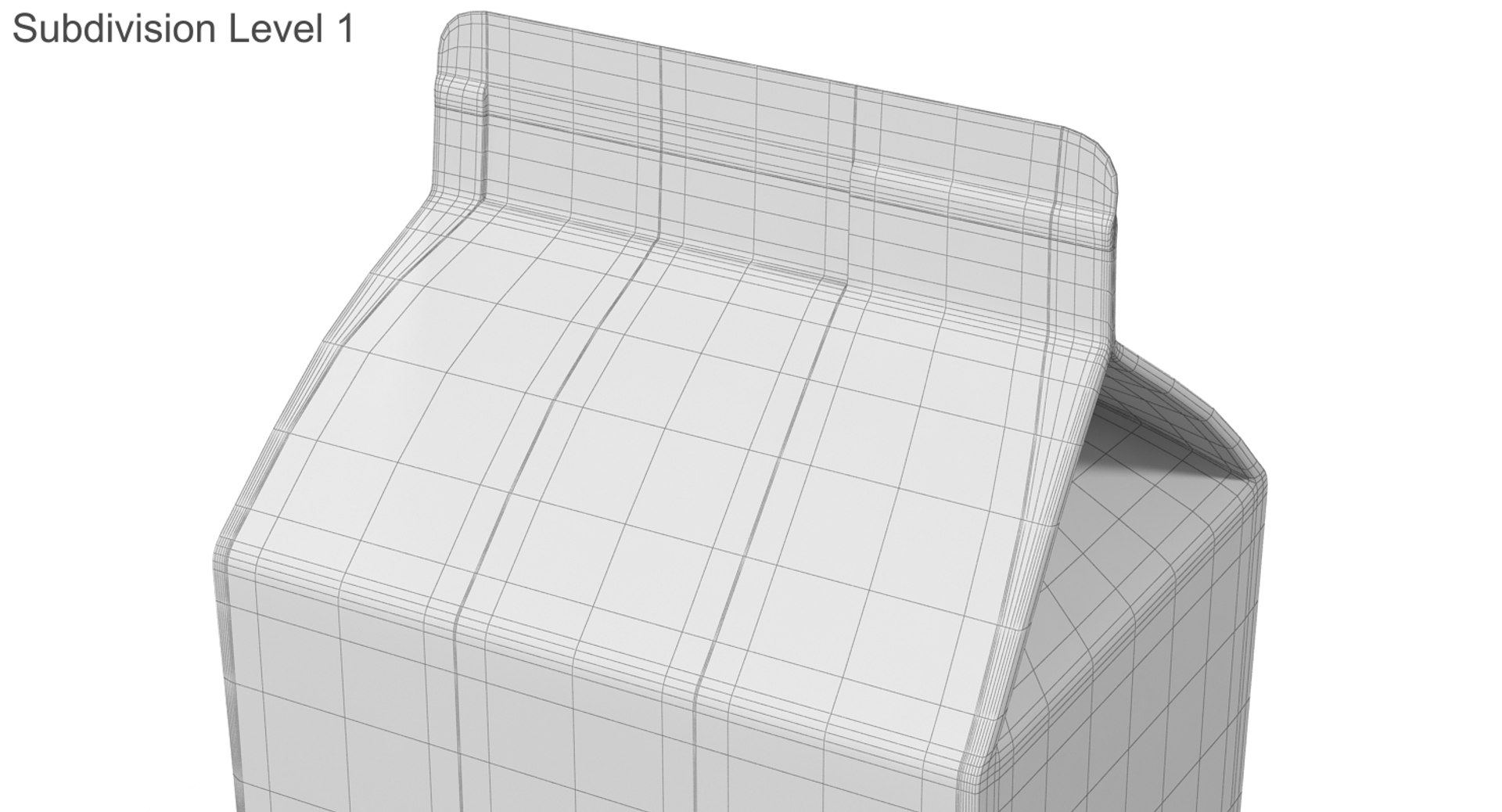 3d milk packaging 1 model