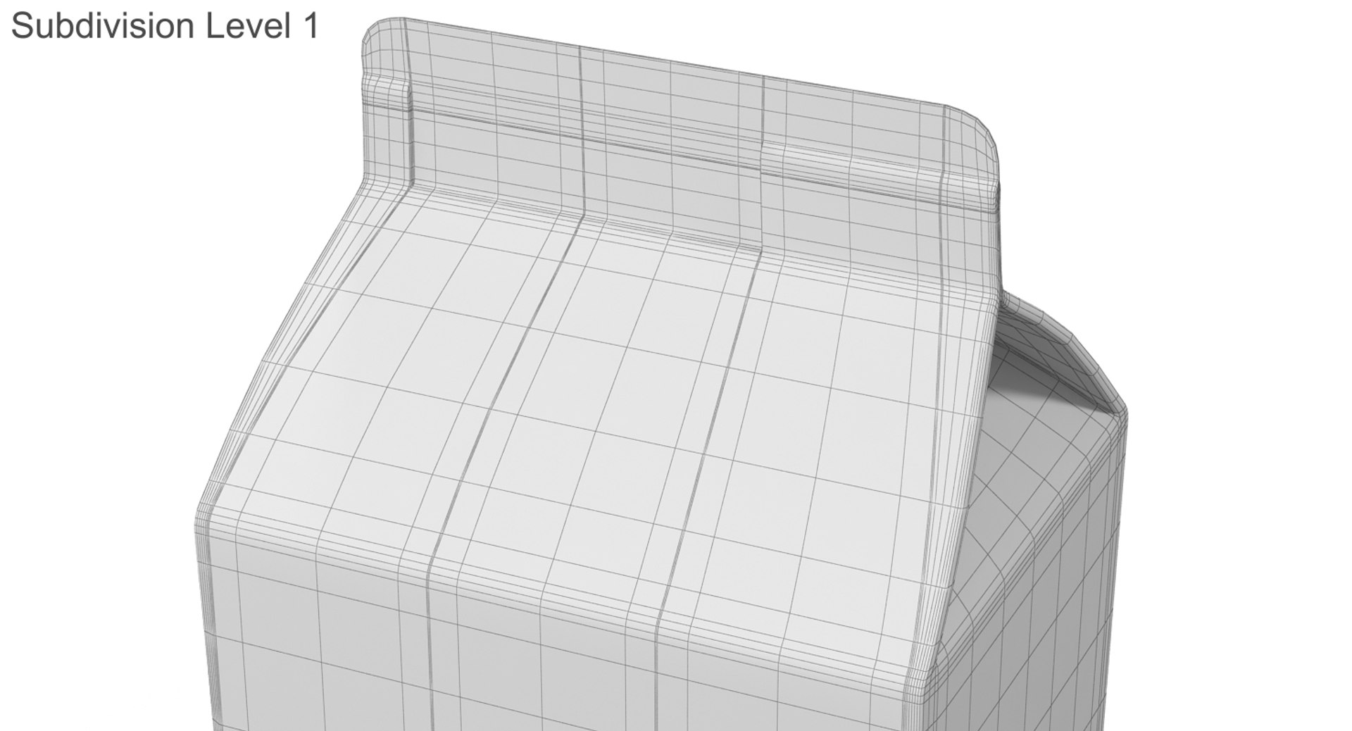 3d milk packaging 1 model