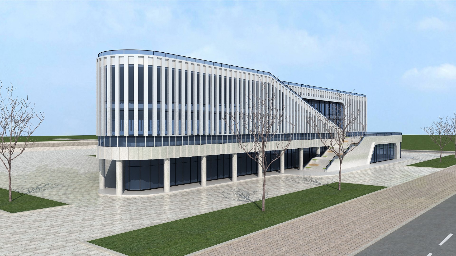 Modern Building 99 3D - TurboSquid 2493469