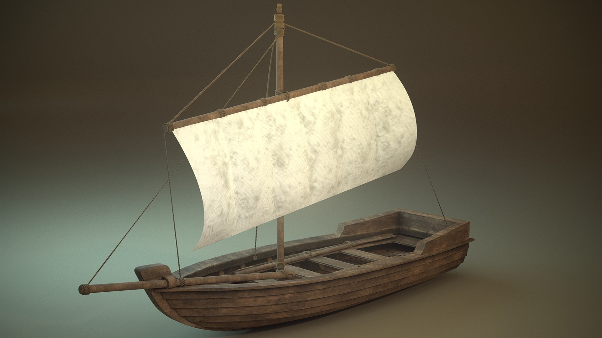 3D Old Boat Model - TurboSquid 2004124