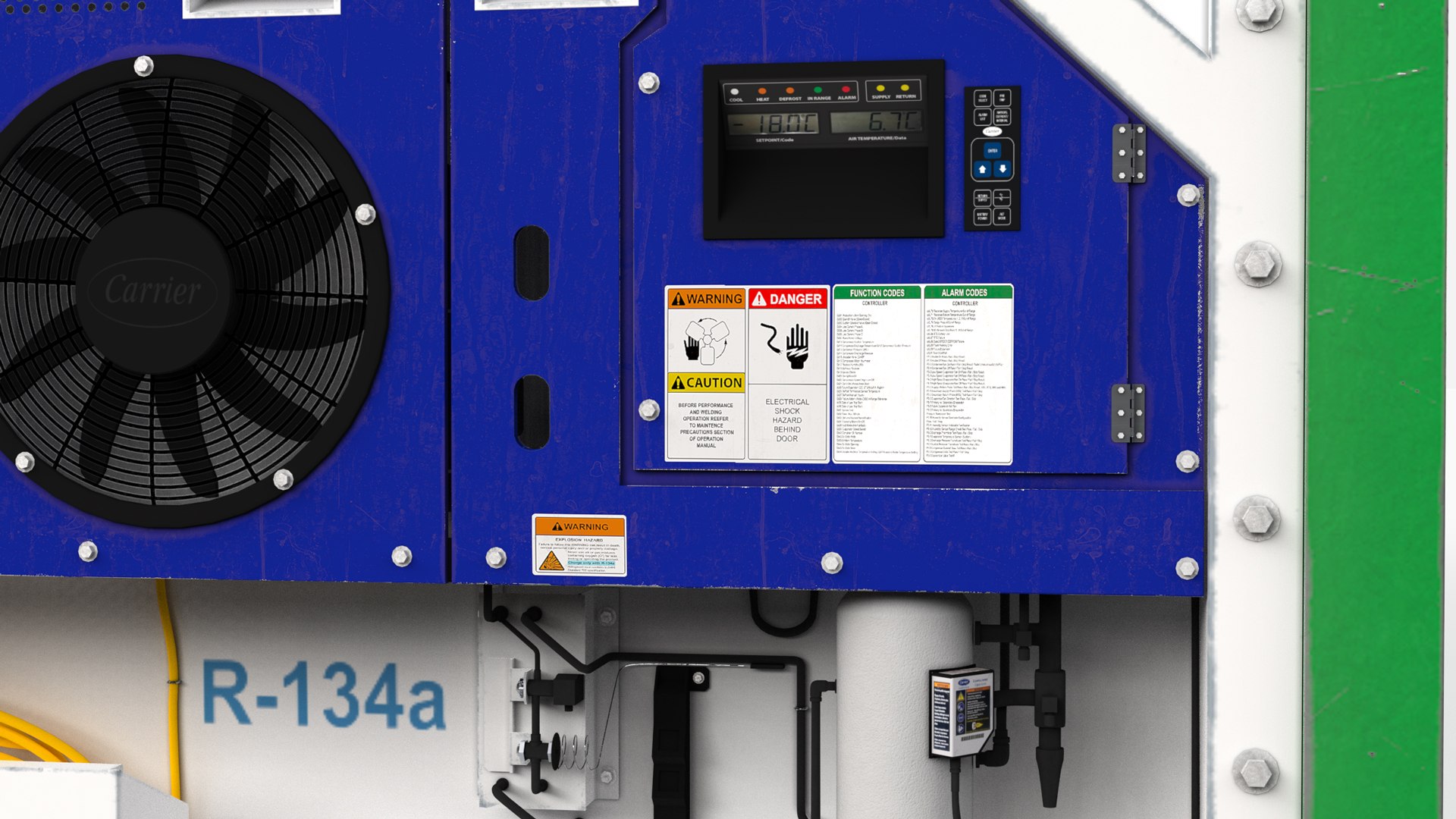 3D 40feet EVERGREEN Container Reefer CARRIER - TurboSquid 2144389