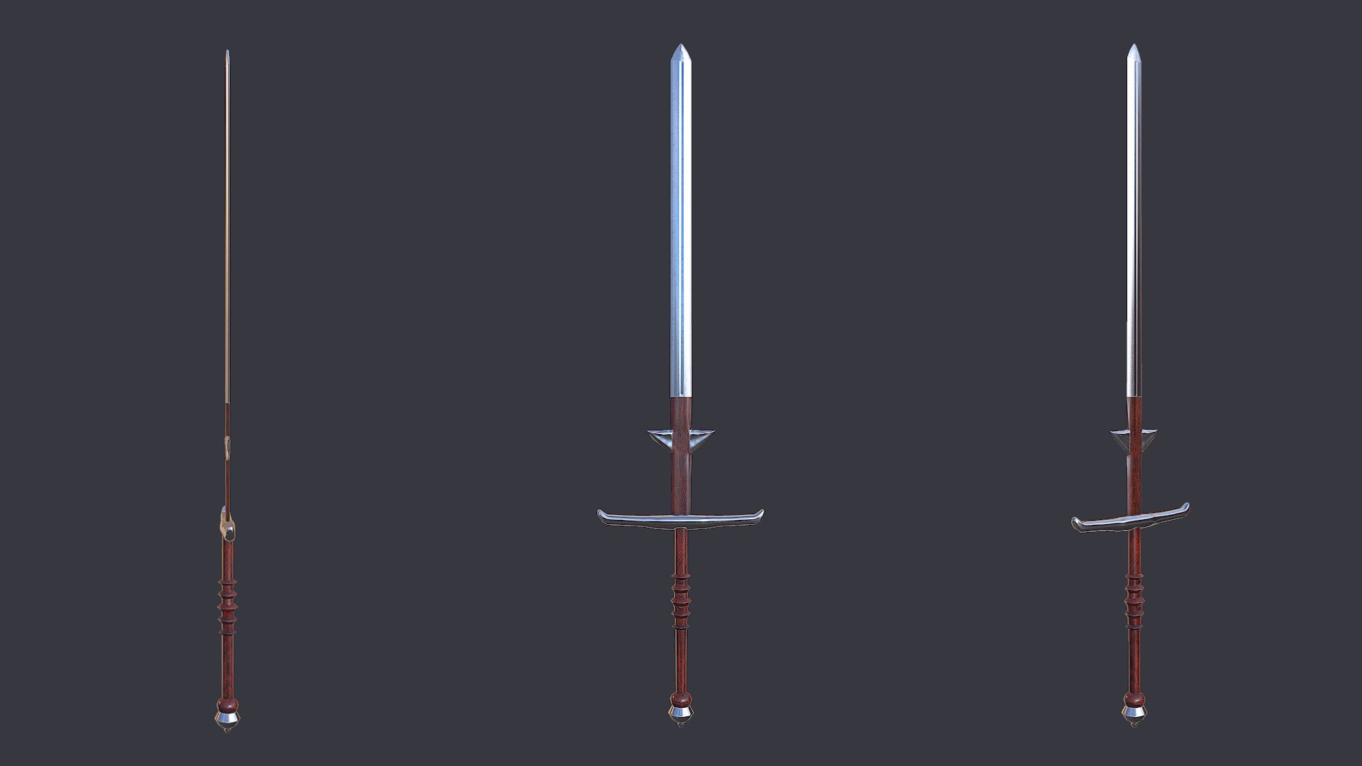 3D Zweihander Flamberge V3 Model - TurboSquid 1976698