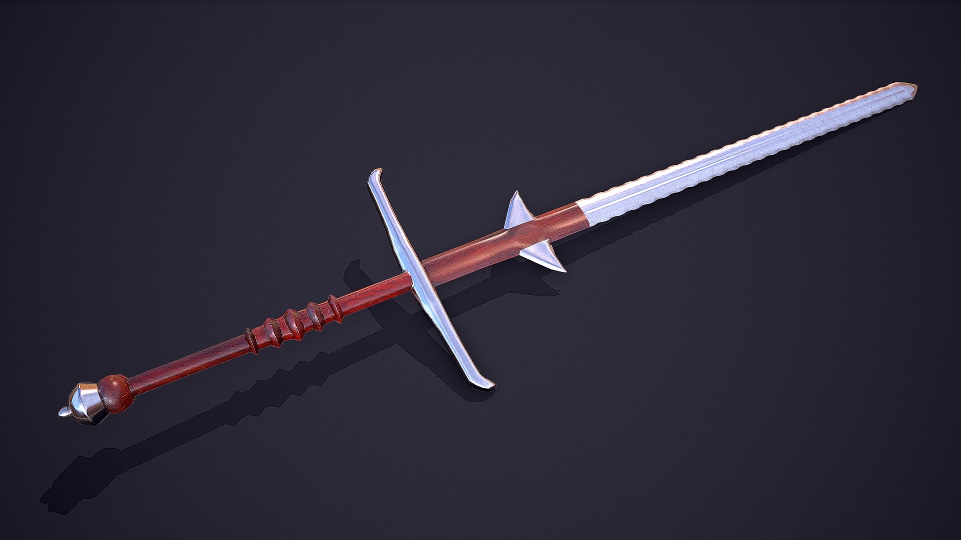 3D Zweihander Flamberge V3 Model - TurboSquid 1976698