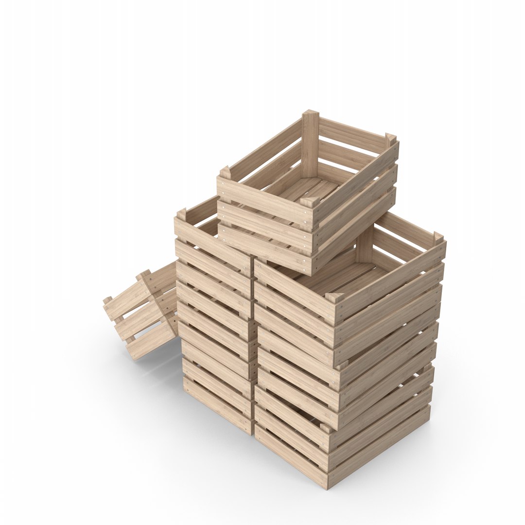 Stack Of Wooden Crates 3D - TurboSquid 2121342